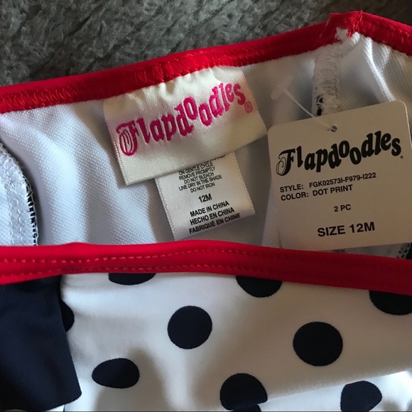 Flapdoodles | Swim | Flapdoodles Redwhiteblue Rashguard Swimsuit Nwt ...